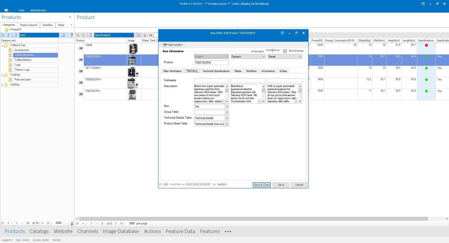 Perfion - Product Information Management